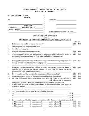 Fillable Online COUNTY STATE OF OKLAHOMA CIVIL COVER SHEET Fax Email ...
