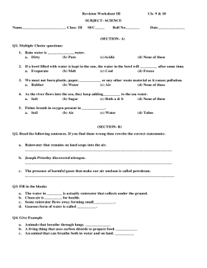Fillable Online Fill in the blank revision- 9 - ELA Worksheets ...