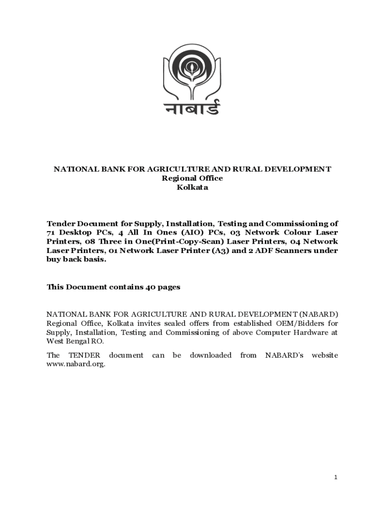 Fillable Online Addendum to the RFP for IT Hardware ... - NABARD Fax ...