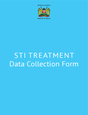 Fillable Online STI TREATMENT Data Collection Form - Ministry of Health ...