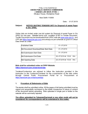 Fillable Online Union Public Service Commission Dholpur House ...