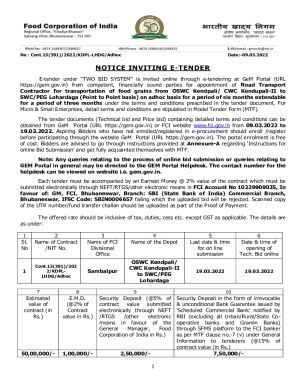 Fillable Online fci gov No : Cont Fax Email Print - pdfFiller
