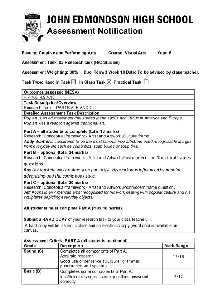 Fillable Online Assessment Notification Fax Email Print - pdfFiller