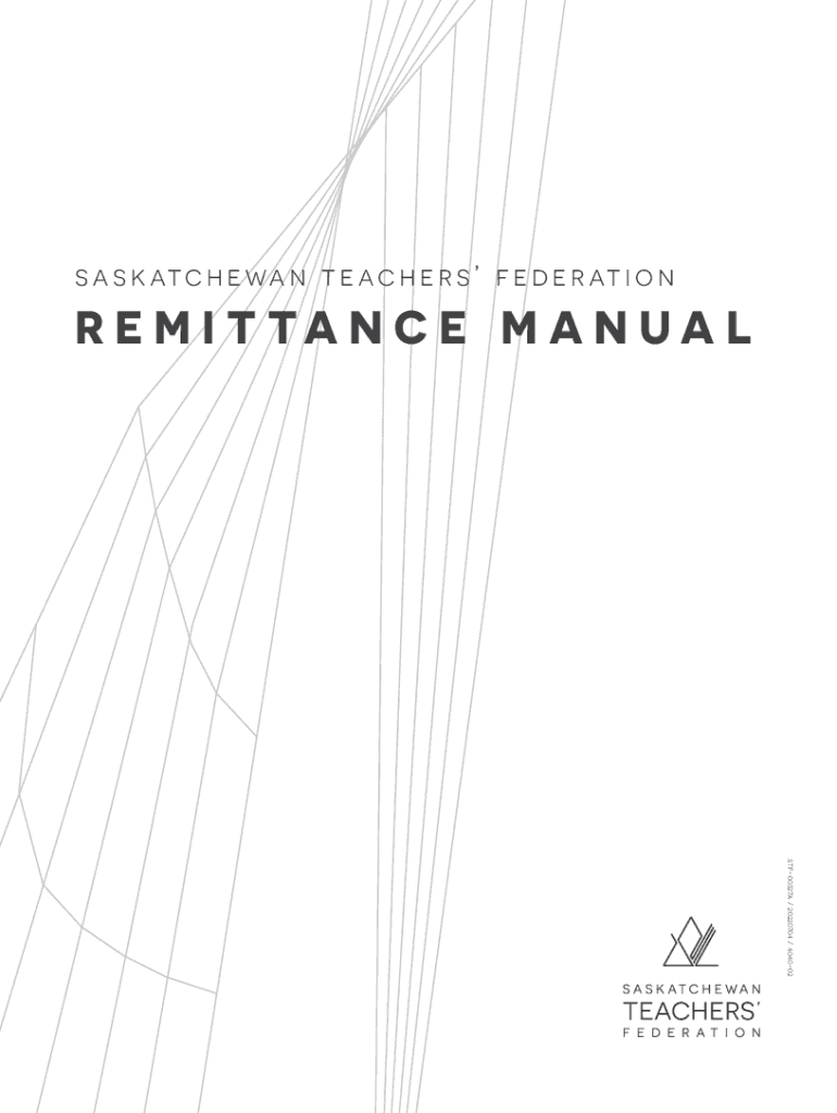 Fillable Online STF Remittance Manual - Saskatchewan Teachers ...