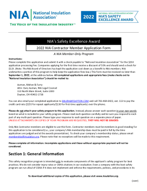 Fillable Online NIA formsNIA 20 - aa-nia.org Fax Email Print - pdfFiller
