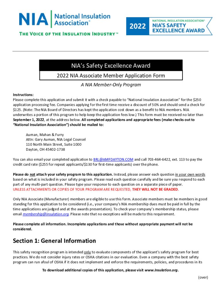 Fillable Online Nia association form: Fill out & sign online - DocHub Fax Email Print - pdfFiller