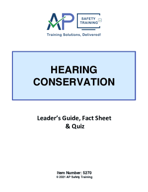 Fillable Online Noise and Hearing Protection Fact Sheet Fax Email Print ...