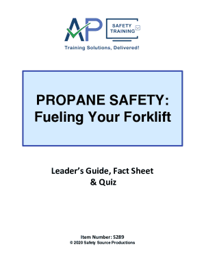Fillable Online Getting Started with Propane Forklifts Fact Sheet Fax ...