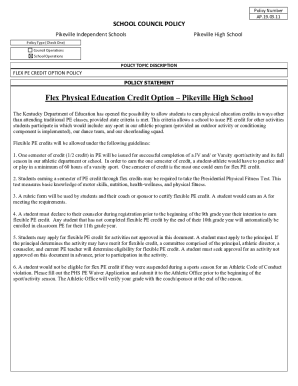 Fillable Online Flex PE Credit Policy Fax Email Print - pdfFiller