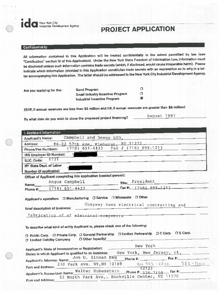 Fillable Online Confidentiality All information contained in this Application ... Fax Email ...