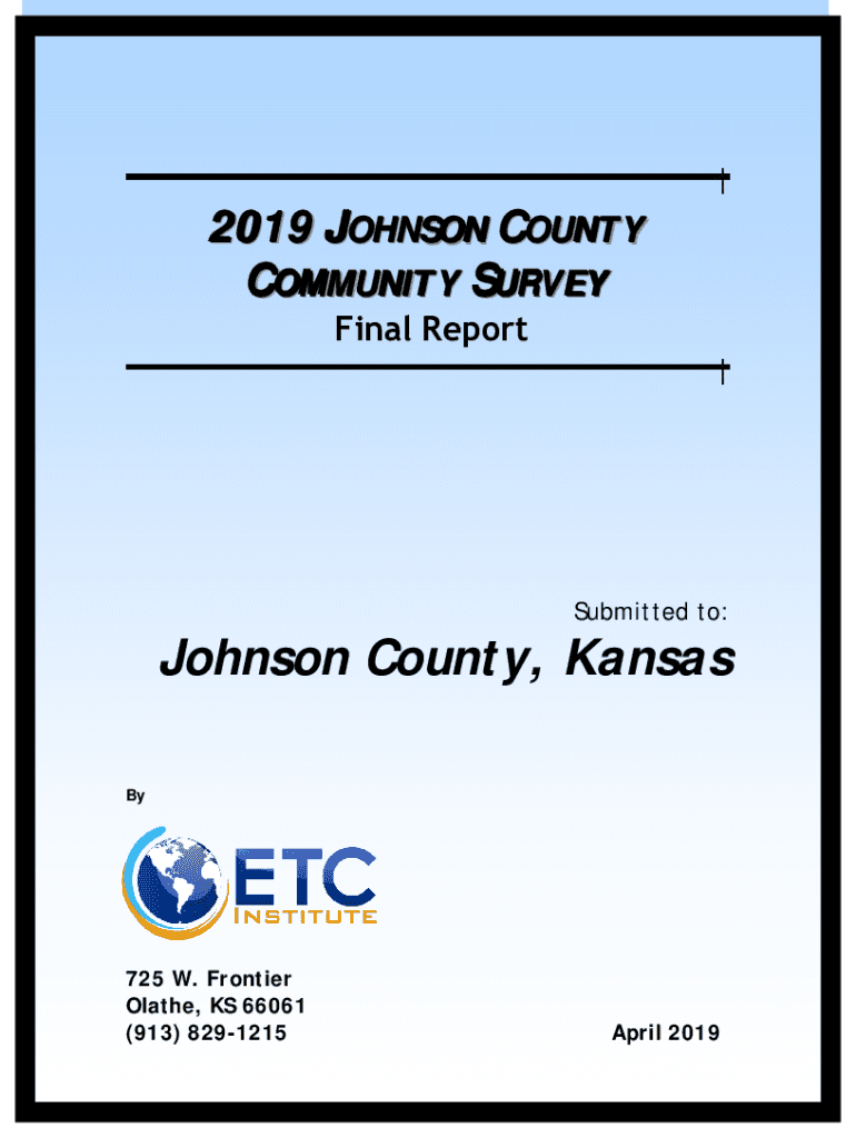 Fillable Online JoCo KS releases survey: 'Nearly all residents feel ...