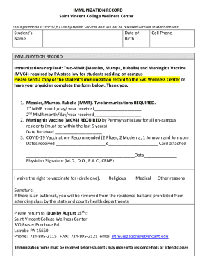 Fillable Online Health Services Forms Fax Email Print - pdfFiller
