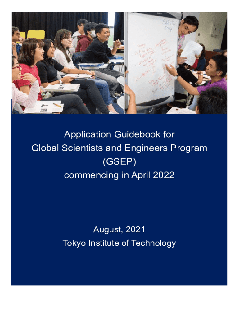 Fillable Online Application Guidebook for Global Scientists and ...