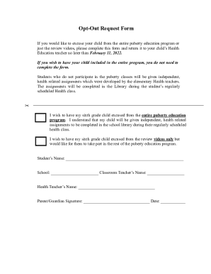 Fillable Online 2022 Opt-Out Request Form Fax Email Print - pdfFiller