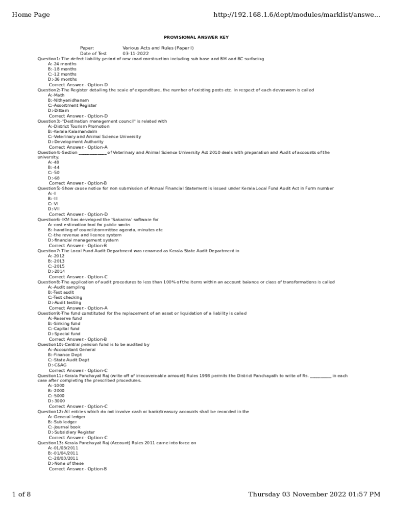 Fillable Online Question1:-The defect liability period of new road ...