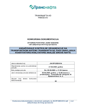 Fillable Online Transnafta AD PanevoAkcionarsko drutvo za transport ... Fax Email Print - pdfFiller