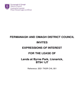 Fillable Online FERMANAGH AND OMAGH DISTRICT COUNCIL Fax Email Print ...