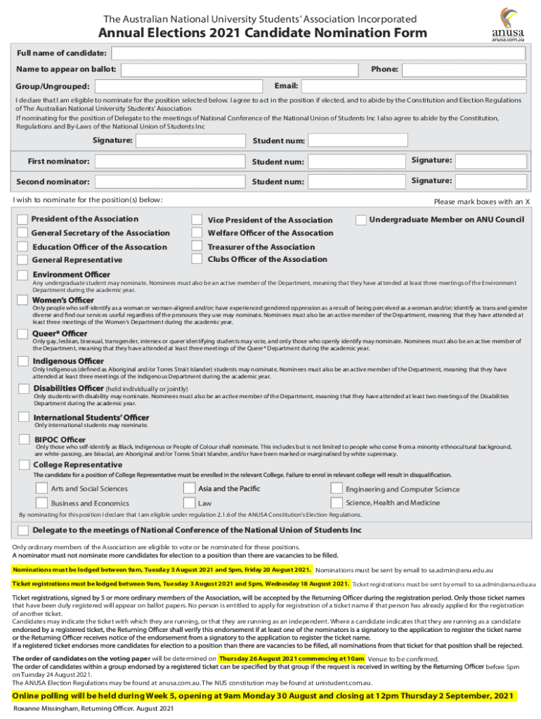 Fillable Online Protocol: Academic Board Elections - ANU Fax Email ...