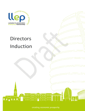 Fillable Online llep org Director induction pack Fax Email Print ...