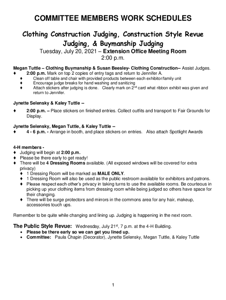 Fillable Online Judging Clothing ProjectsNew Mexico State University Fax Email Print - pdfFiller