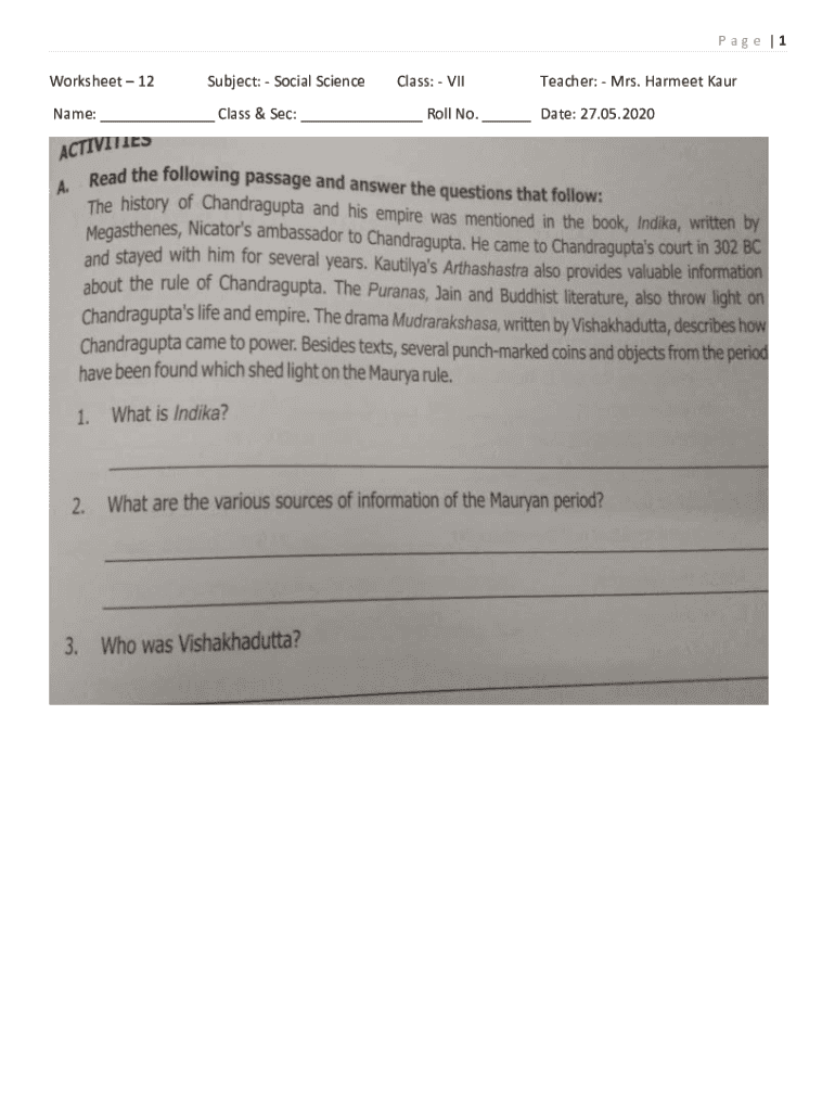 Fillable Online Worksheet 12 Fax Email Print - pdfFiller