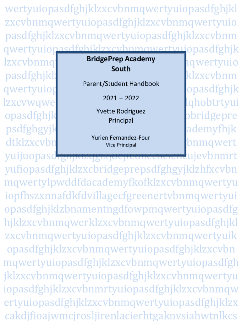 Fillable Online Principal's Message - Bridge Prep Academy South Campus Fax Email Print - pdfFiller