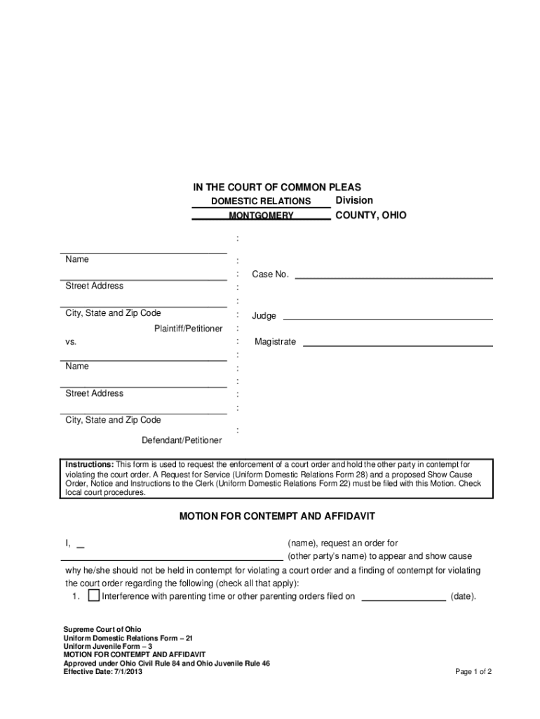 Fillable Online FORM 1 - Montgomery County Fax Email Print - pdfFiller