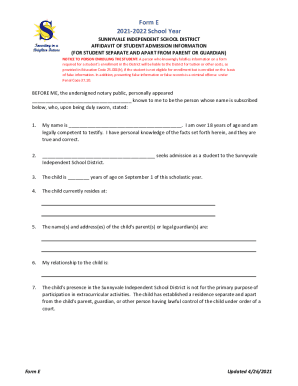 Fillable Online AFFIDAVIT OF STUDENT ADMISSION INFORMATION - AWS Fax ...