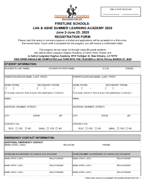 Fillable Online English Version LHA, Ashe Summer, & ESYP Summer Academy ...