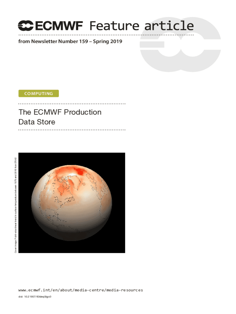 Fillable Online First ERA5-Land dataset to be released this spring - ECMWF Fax Email Print ...
