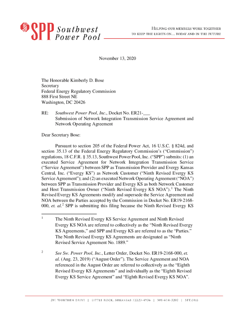 Fillable Online executed Service Agreement for Network Integration ...