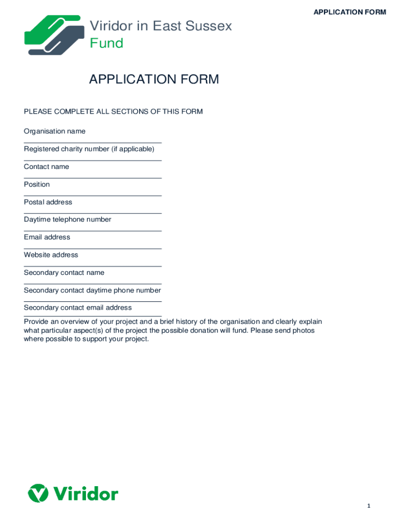 Fillable Online democracy eastsussex gov Viridor in East Sussex Fund ...
