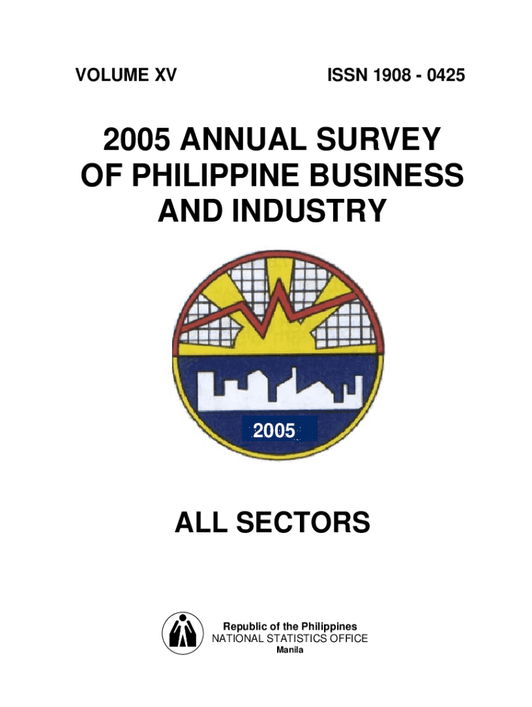 Fillable Online Annual Survey of Philippine Business and Industry ...