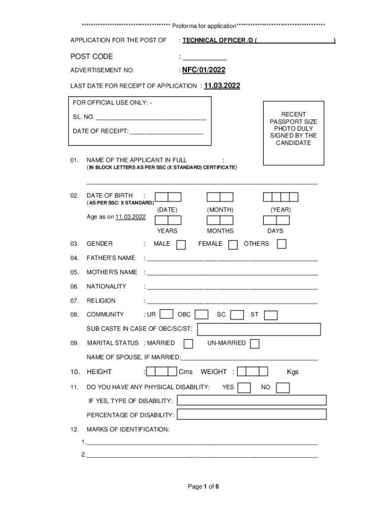 Fillable Online ************************************** Proforma for ...