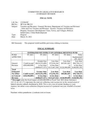 Fillable Online LR No. 1222H.02C Bill No. HCS for HB 555 - Missouri ...