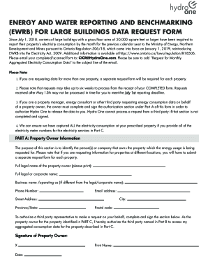 Fillable Online ENERGY AND WATER REPORTING A ND BENCHMARKING (EWRB) FOR ...
