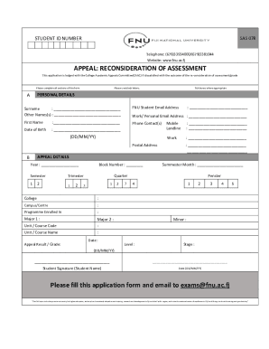 Fillable Online APPLICATION FOR RECONSIDERATION OF ASSESSMENT Fax Email Print - pdfFiller