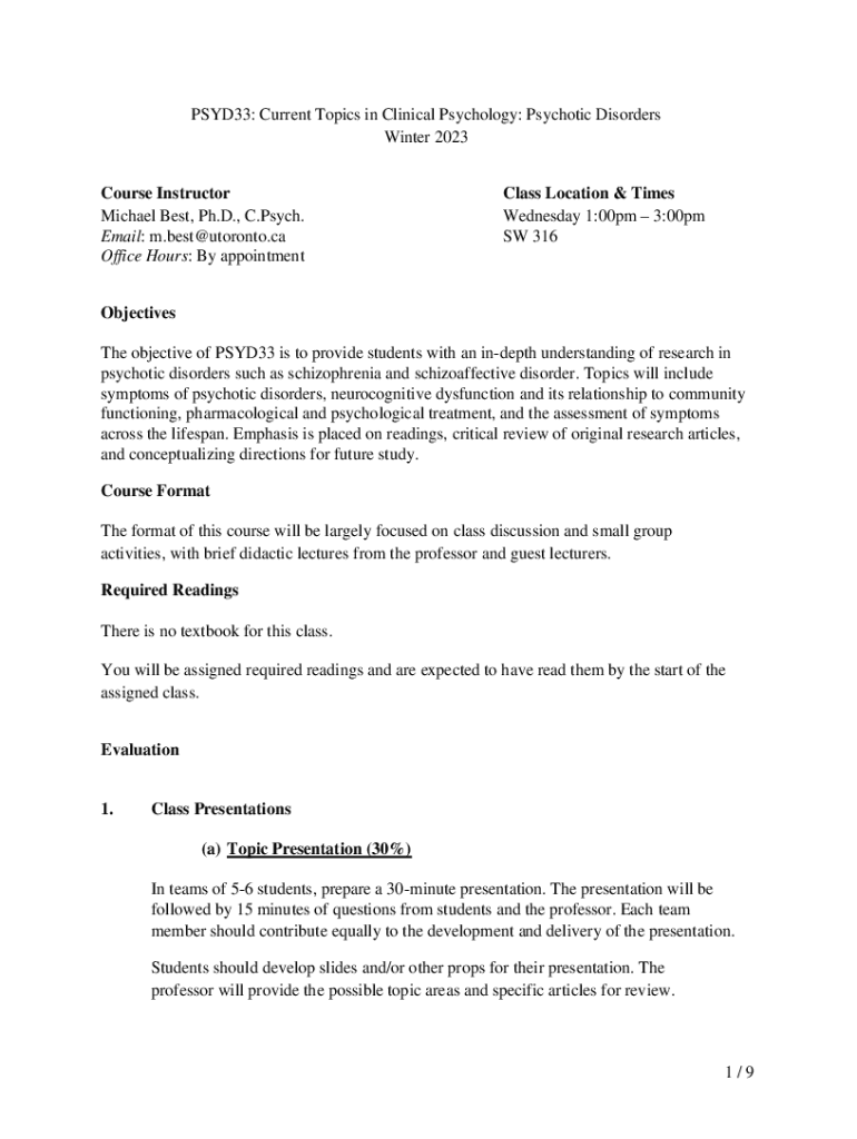 Fillable Online hive utsc utoronto Dr. Michael W. Best, Ph.D., C.Psych ...