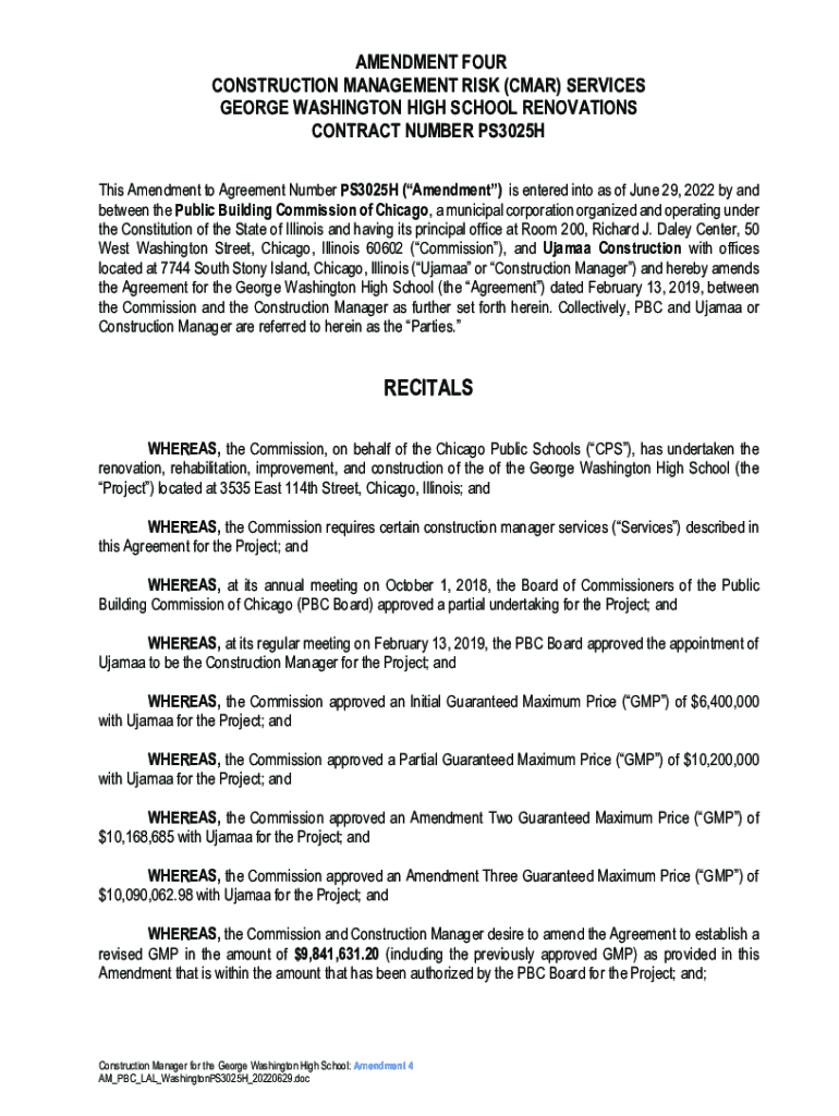 Fillable Online PS3025H - Construction Management Risk (CMAR) Services ...