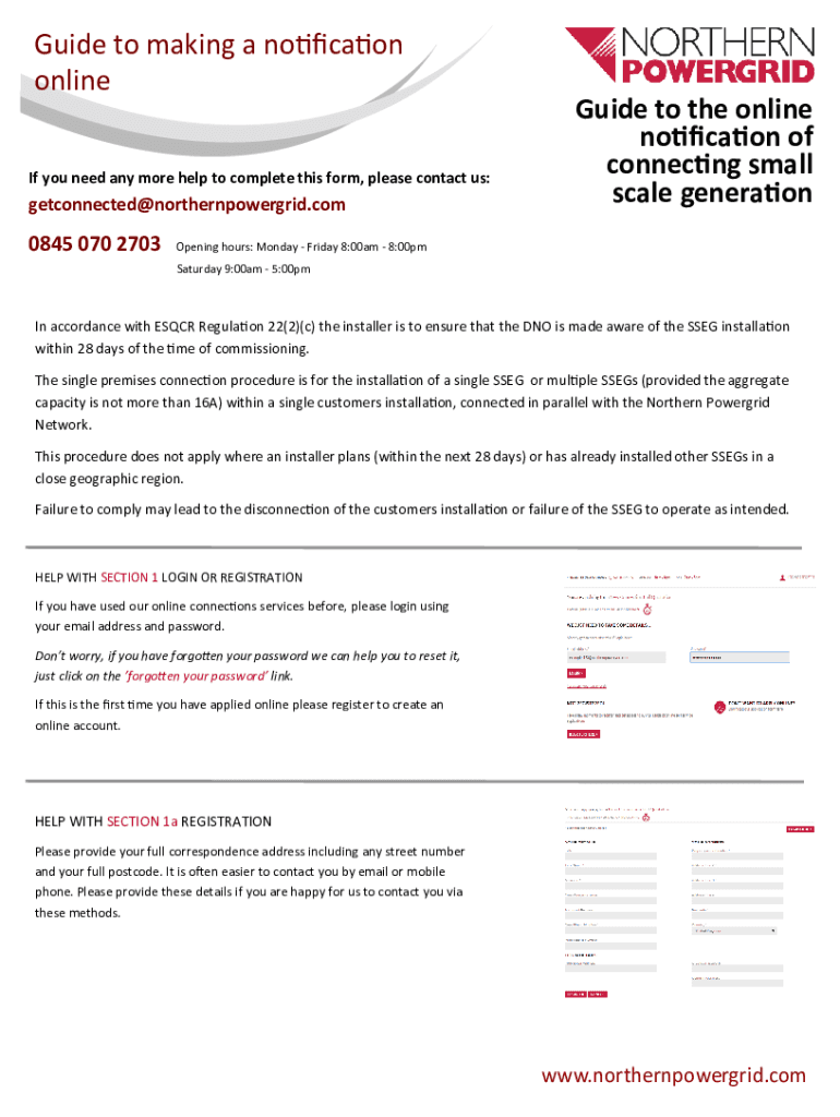 Fillable Online Metered Connections Guaranteed Standards of Service for ...