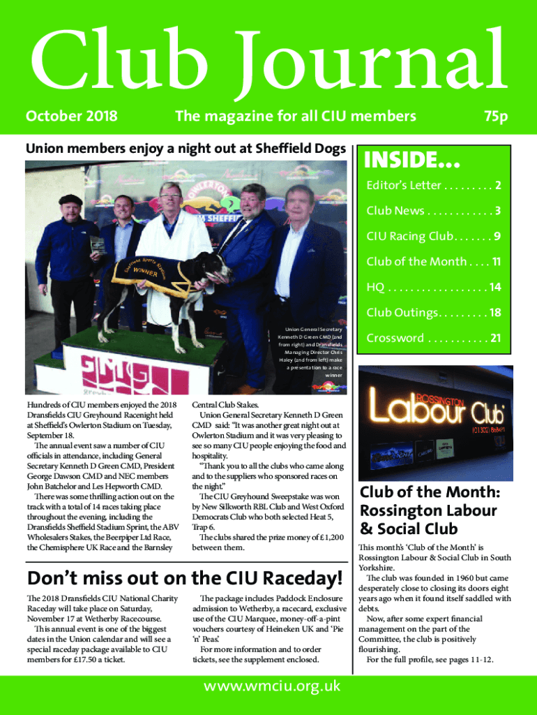 Fillable Online Find out if a Club is a member of the CIU Fax Email ...