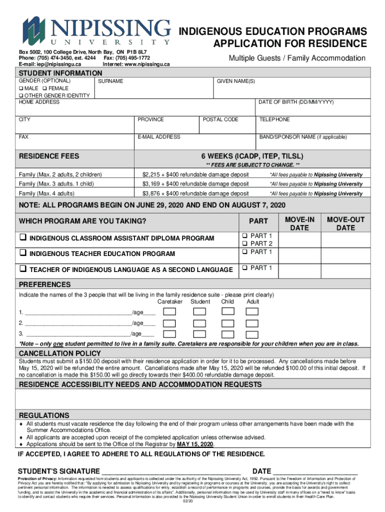 Fillable Online Indigenous Education - Nipissing-Parry Sound Catholic ... Fax Email Print ...