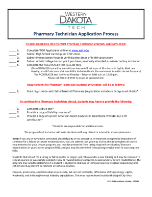 Fillable Online Program Application Completion Checklist YOUR ... Fax ...