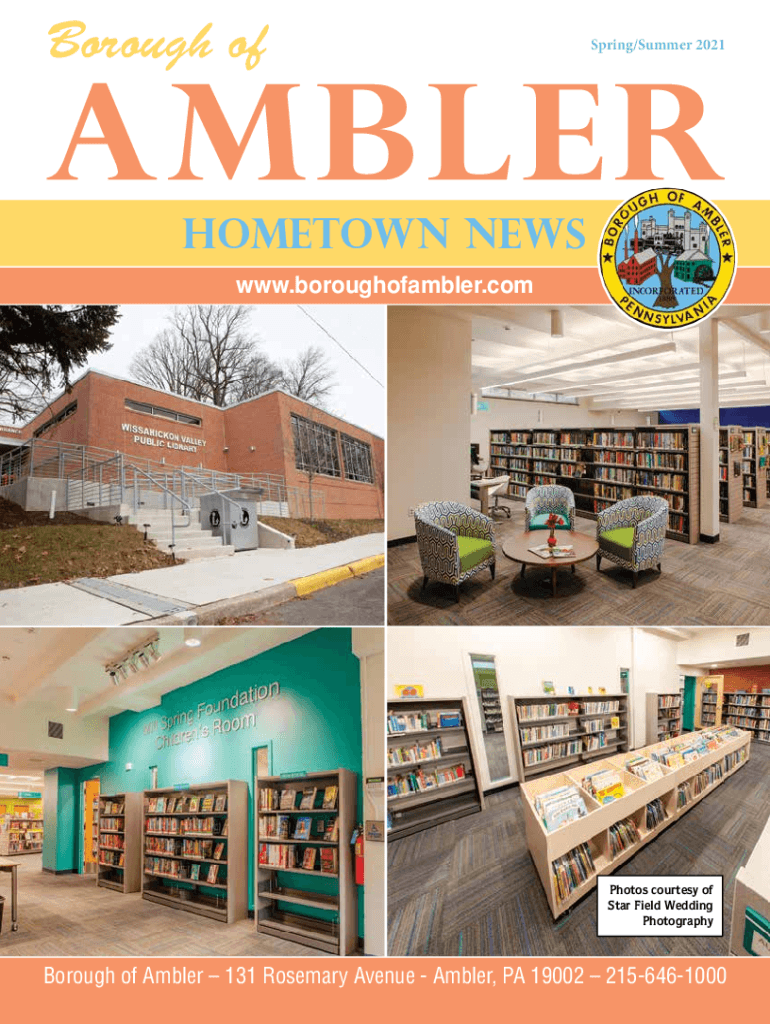 Fillable Online Borough of - Ambler Borough Fax Email Print - pdfFiller