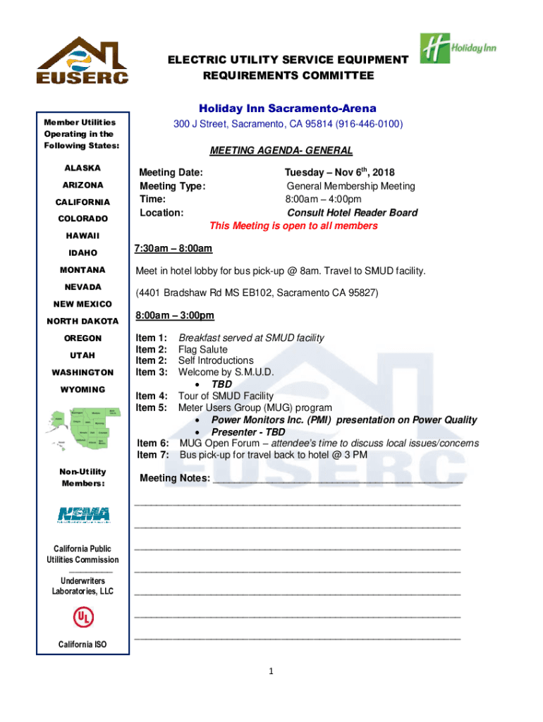 Fillable Online electric utility service equipment requirements ...