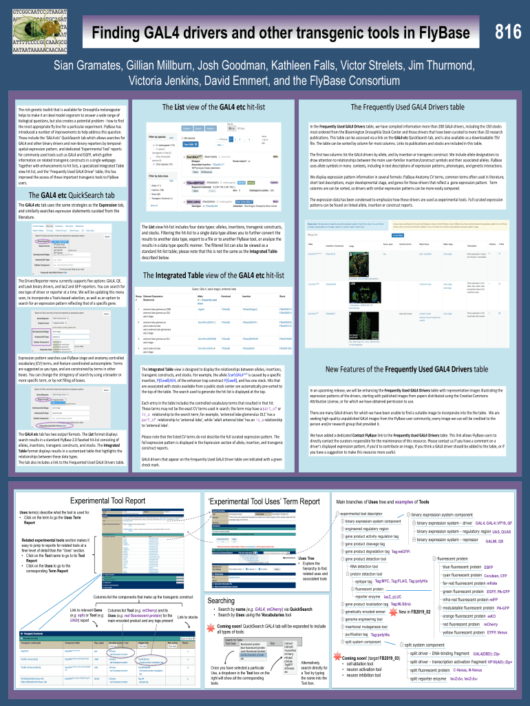 Fillable Online Finding GAL4 drivers and other transgenic tools in ...