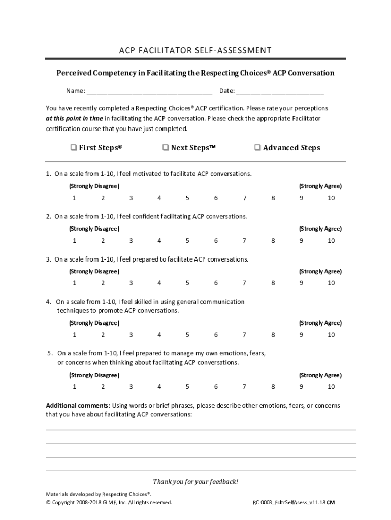 Fillable Online Respecting Choices and Related Models of Advance Care ...