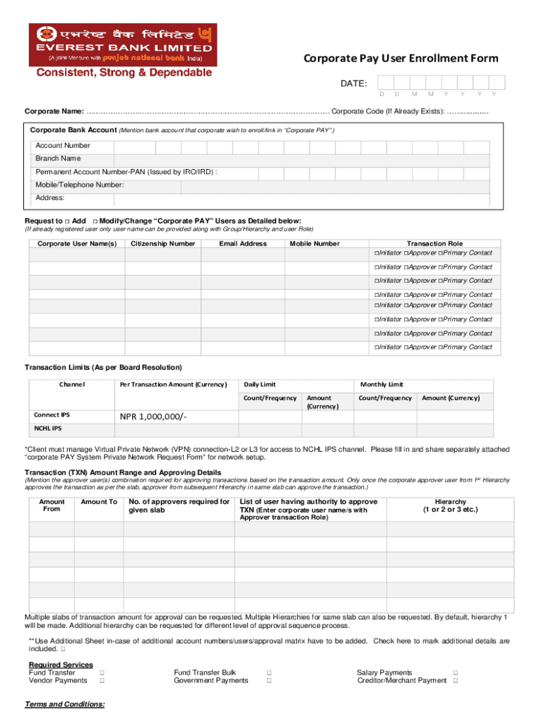 Corporate Pay Form - Fill Online, Printable, Fillable, Blank | pdfFiller