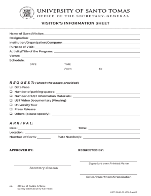 Fillable Online Office of the Secretary General- Services - Fax Email ...