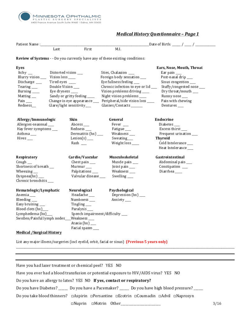 Fillable Online Allergy History Form Fax Email Print - pdfFiller